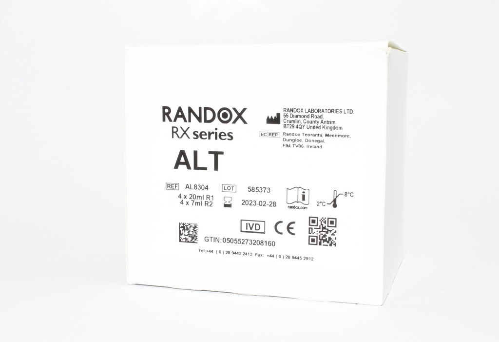 Reactivo ALT IFCC Rx. Randox (UK). | Labcare de Colombia S.A.S